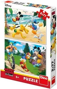 DINO Mickey sportuje / 2x 77 dílků / od 5 let