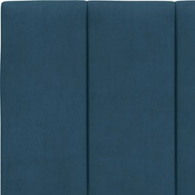 Postel s matrací Hanko modrá 160 x 200 cm samet 3208608