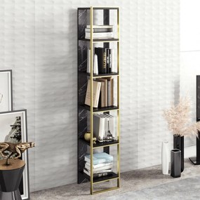 Knihovna Polka Black and Gold