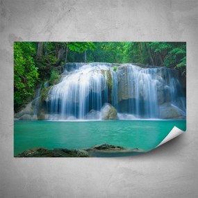 Plakát - Azurový vodopád (60x40 cm) - PopyDesign