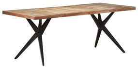 Jídelní stůl 200 x 90 x 76 cm masivní regenerované dřevo - Default Title