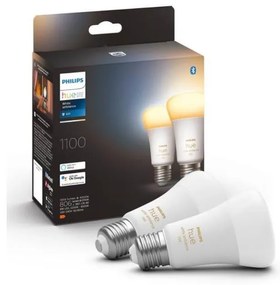 SADA 2xLED Stmívatelná žárovka Philips Hue WHITE AMBIANCE E27/8W/230V 2200-6500K
