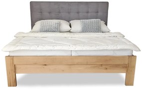 Postel Postelia RIVIERA Buk 180x200 - Dřevěná postel z masivu, bukové dvoulůžko o šíři masivu 4 cm