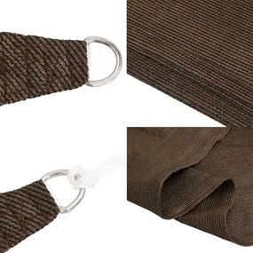 Stínicí plachta 160 g/m² hnědá 5 x 6 m HDPE 311796