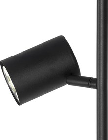 Moderní stojací lampa černá 3-světelná - Jeana