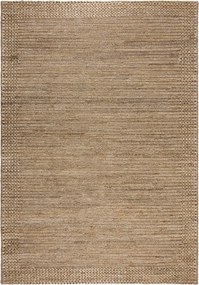 Flair Rugs, Kusový koberec Drew Braid Border Natural, 120x170, béžová, chodba / předsíň