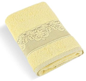 Bellatex froté ručník ORCHIDEA, světle žlutá, 50x100cm