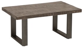 Massive home | Konferenční stolek IRON CRAFT 100 CM GREY masiv mango