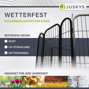 Juskys Kovová ohrádka pro štěňata Velikost: 160 × 80 cm
