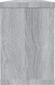 vidaXL Nástěnné obdélníkové police 2 ks 60x15x23 cm kompozit [815927] Barva: šedá sonoma