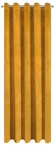 ZATEMŇOVACÍ ZÁVĚS NA KROUŽCÍCH VILLA 140X250 CM HOŘČICOVÁ