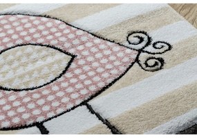 Dywany Łuszczów Dětský kusový koberec Petit Birds cream Rozměry koberců: 140x190
