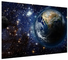 Vesmírný obraz planet (100x70 cm)