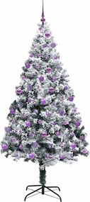 Umělý vánoční stromeček Bílá 210 cm PVC, ocel a plast 3396977