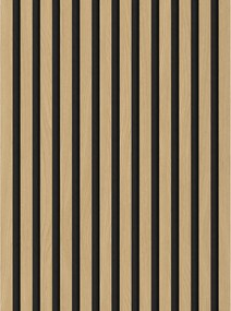 Mexen Lam-F, akustické stěnové lamely 275 × 30 cm, plstěný podklad 8 mm, technická dýha, dub zlatavý, S105-275307-3015-003