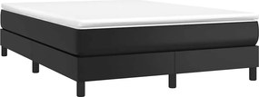 Rám postele s boxspringem černá 140 x 190 cm umělá kůže 3120694
