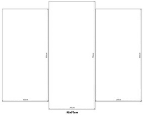 Gario Obraz s hodinami Krásné žluté pampelišky - 3 dílný Rozměry: 30 x 90 cm