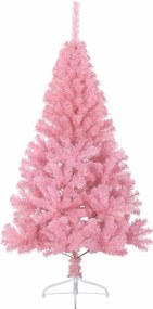 Umělý osvětlený vánoční stromeček Růžová 150 cm PVC 3397066
