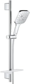 Grohe Rainshower SmartActive Cube - Sada sprchové hlavice 130 9,5 l/min, 3 proudy, tyče 600 mm a hadice, chrom 26584000