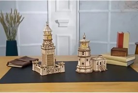 Ugears 3D dřevěné mechanické puzzle Alexandrijský maják