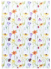 SCANquilt utěrka FLORA letní květy bílopestrá 50 x 70 cm