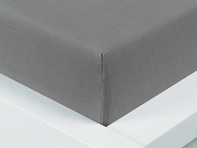 XPOSE® Jersey  prostěradlo Exclusive  na vysokou matraci - tmavě šedé 90x200 cm