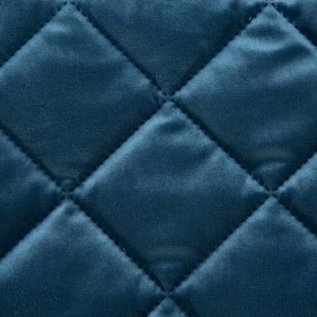 Přehoz na postel z lesklého sametu tmavě modré barvy Šířka: 220 cm | Délka: 240 cm