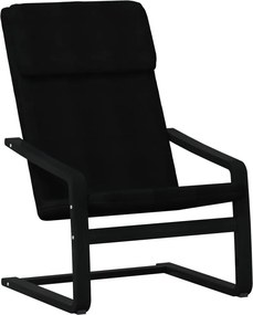 Relaxační křeslo s podnožkou černé textil 3154419