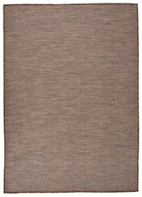 Venkovní hladce tkaný koberec 140x200 cm hnědá 340789