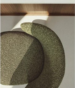 Tmavě zelená čalouněná barová židle (výška sedáku 65 cm) Ciselia – Kave Home