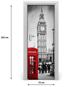 Fototapeta samolepící na dveře Big Ben Londýn 75x205 cm