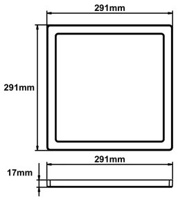 Globo 12380-24B - LED Stropní svítidlo LASSE LED/24W/230V 3000/4000/6500K černá