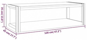 Koupelnová skříňka pod umyvadlo Dekorhome 120 cm