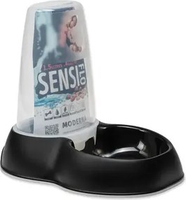 Moderna Sensiflo černá / Dávkovač vody a krmiva / 1,5 l