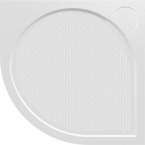 Gelco Gelco, ARCA sprchová vanička z litého mramoru, čtvrtkruh, 80x80x3 cm, R550, PA558