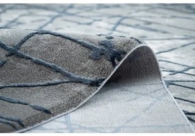 koberec AKRYL VALENCIA 3949 INDUSTRIAL šedá / modrý velikost 80x150 cm | krásné koberce cz