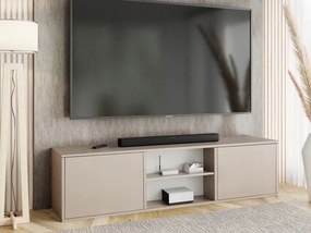 TV skříňka EDI 3 kašmír otevřená TV skříňka s policí