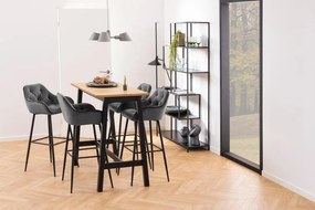 ACTONA GROUP Barová židle BROOKE tmavě šedá z látky Vic 0000090452