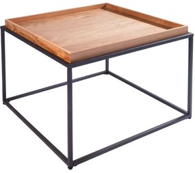 Moebel Living Dubový konferenční stolek Estico 60 x 60 cm