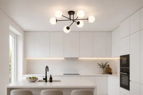 BRILAGI - Přisazený lustr MILO 6xE27/60W/230V černá