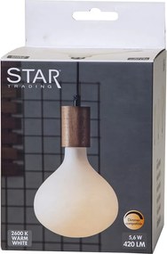 Teplá LED stmívatelná žárovka E27, 6 W – Star Trading