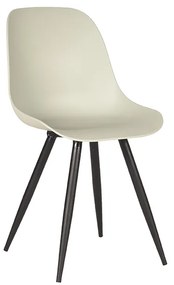 LABEL51 Béžová/černá jídelní židle Edami