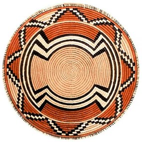 Oriental Weavers, Kusový koberec Zoya 728 R kruh – na ven i na doma, 160x160 (průměr) kruh, oranžová, chodba / předsíň
