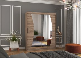 ADRK Furniture Posuvná skříň s zrcadlem DOLORES 180 ADRK-SW-DOL-T-180