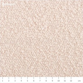 Krémová pohovka z textilie bouclé 230 cm Essen – Cosmopolitan Design