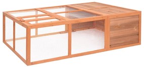 Zahradní klec pro zvířata 150 x 100 x 50 cm masivní jedle 171452