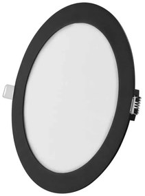 Emos lighting LED zápustný panel NEXXO ø22,5cm, 18W, CCT, kulatý, černý/stříbrný Barva: Stříbrná