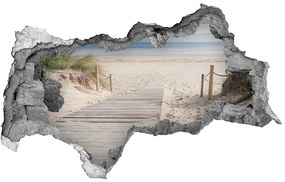 Wallmuralia Nálepka fototapeta 3D výhled beton Pláž 95x73 cm