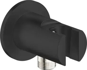 Grohe - Nástěnné kolínko s držákem, matná černá