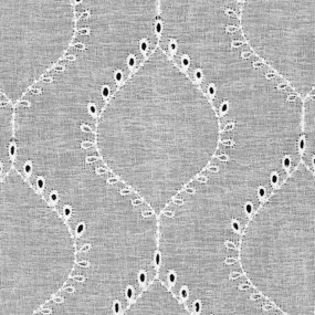 ZÁCLONA NA KROUŽCÍCH RAYA 140X250 CM VZOROVANÁ